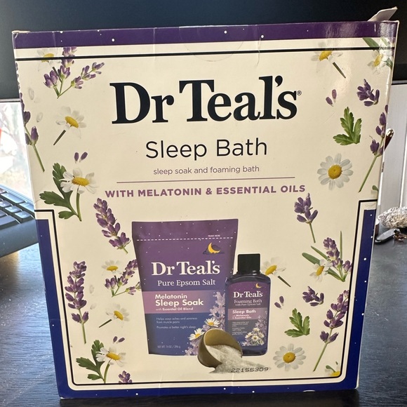 Dr. Teals | Bath | Dr Teals Melatonin Sleep Soak Epsom Salt Solution And Foaming Bath Gift Set ...